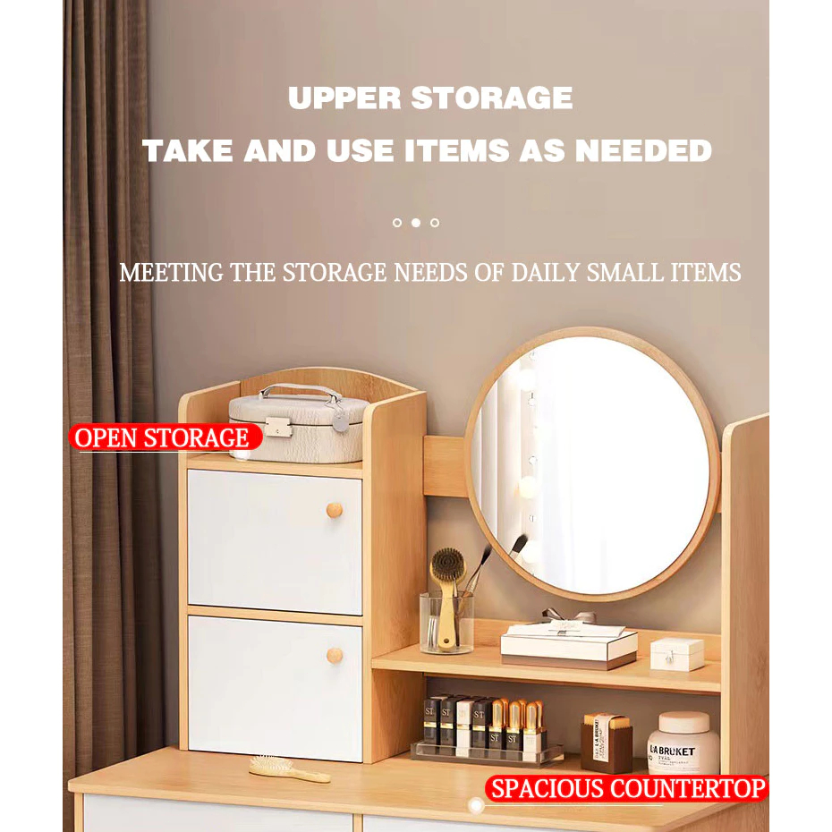 Dressing Table dresser Bedroom Minimalist Modern Ins Dressing Table ...