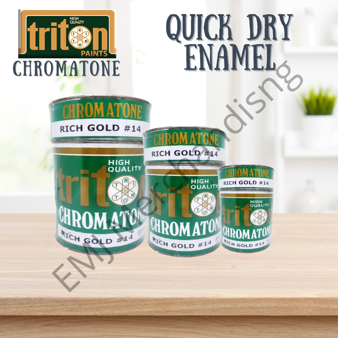 EMJ Triton Chromatone Rich Gold #14 - QDE Gold Paint for Metal & Wood ...