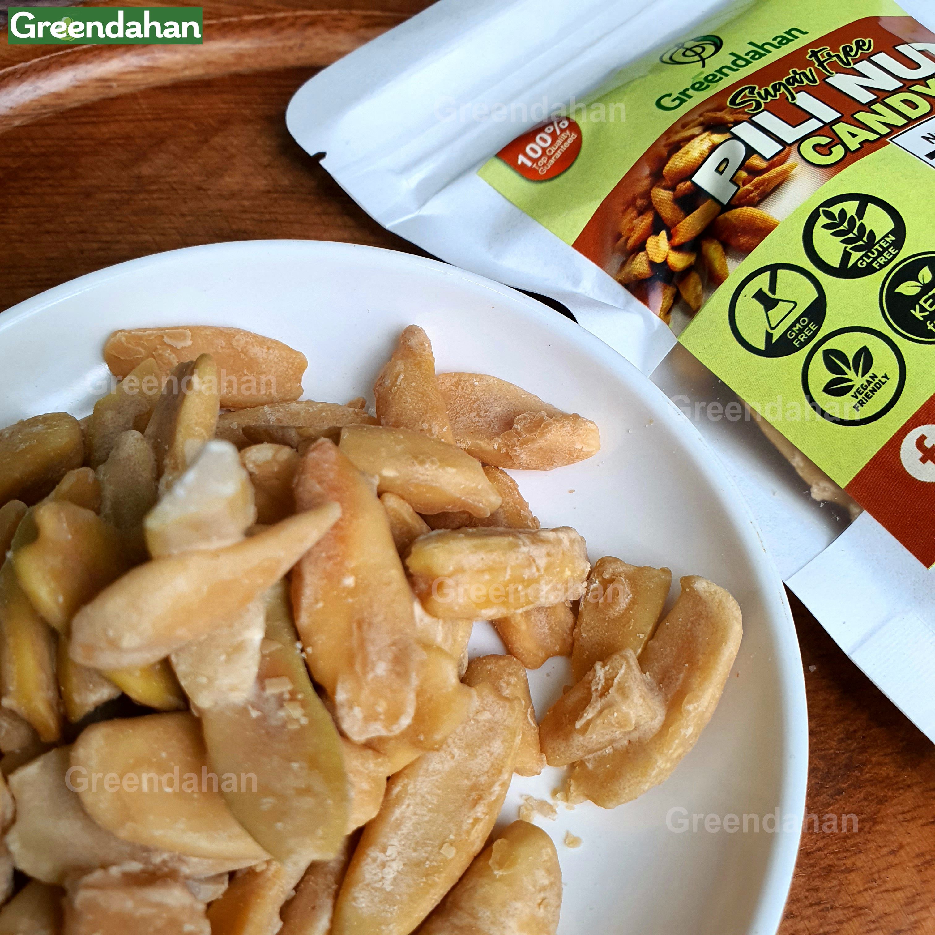 GREENDAHAN Sugar Free Pili nut Candy 50g - Keto/Low carb Friendly ...