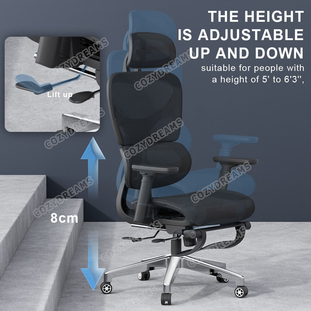 Ergonomic Office Chair Korean Computer Study Chair Gaming Chair Mesh ...