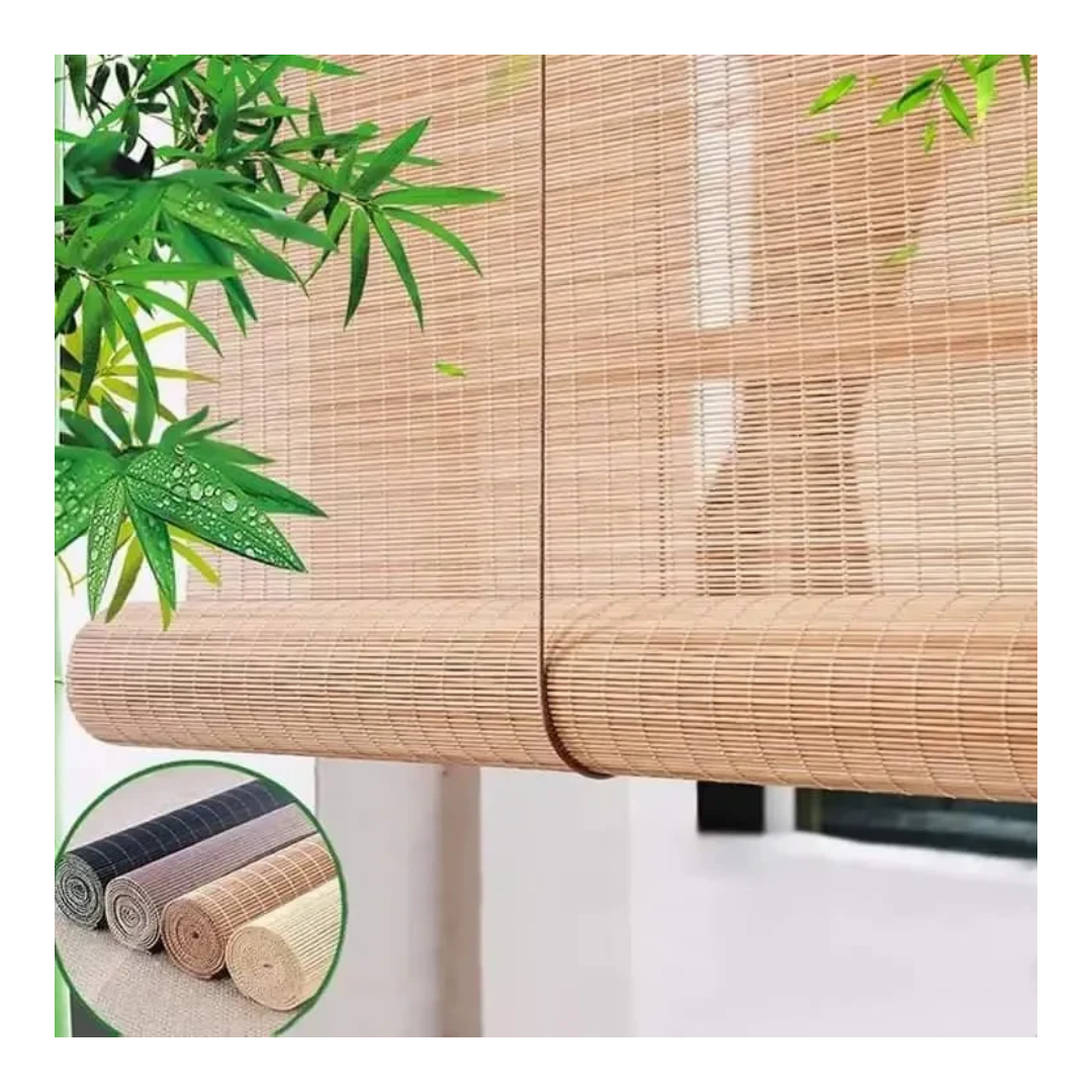 Native Blinds Trading Bamboo Roll Up Window Blinds for Home Living ...