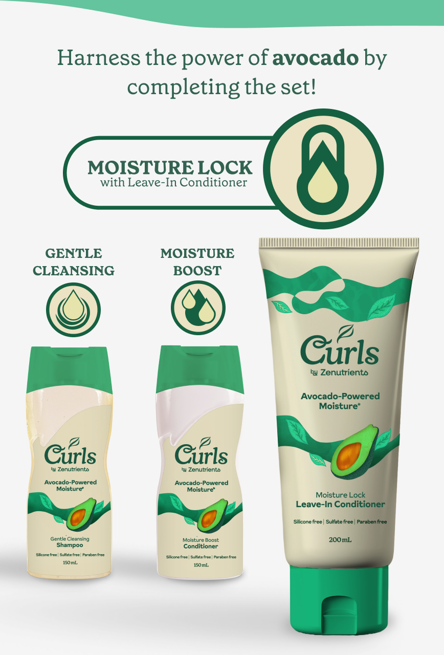 Curls by Zenutrients Leave-In Conditioner with Avocado & Tea Tree ...