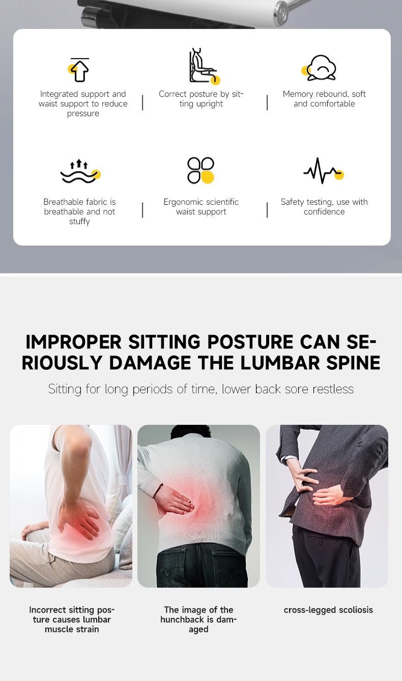 Oivia Posture Corrector Chair Back Support For Chair Cushion Curable ...