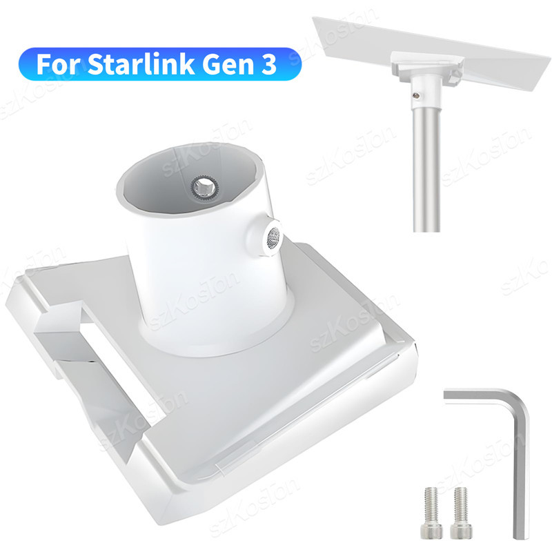 For Starlink Gen 3 Pipe Adapter Round Tube High-impact Plastic Adapter ...