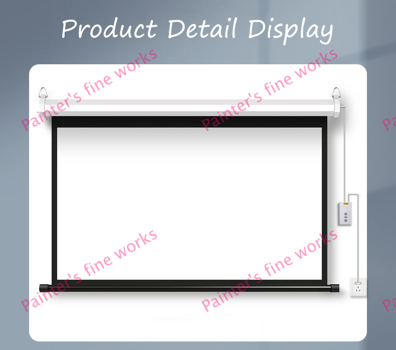 Projector Optical fiber screen Automatic electric projector screen ...