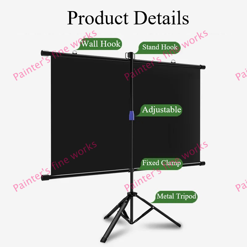 Fiber screen Tripod Projector screen Portable projector screen with ...