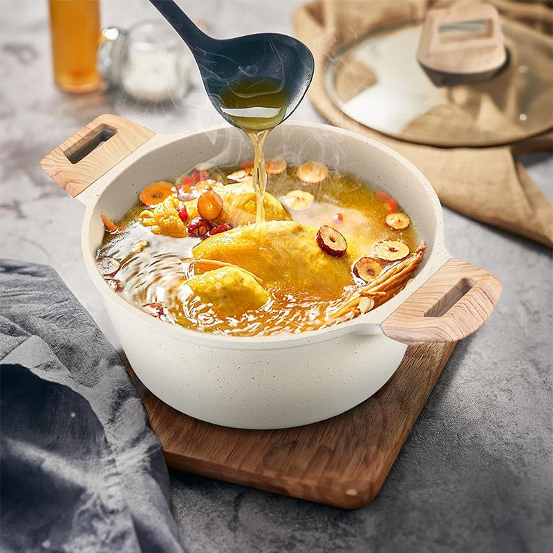 Gaoboos Non Stick Pan Set Cookware Set Gold Star Coating Frying Pan ...