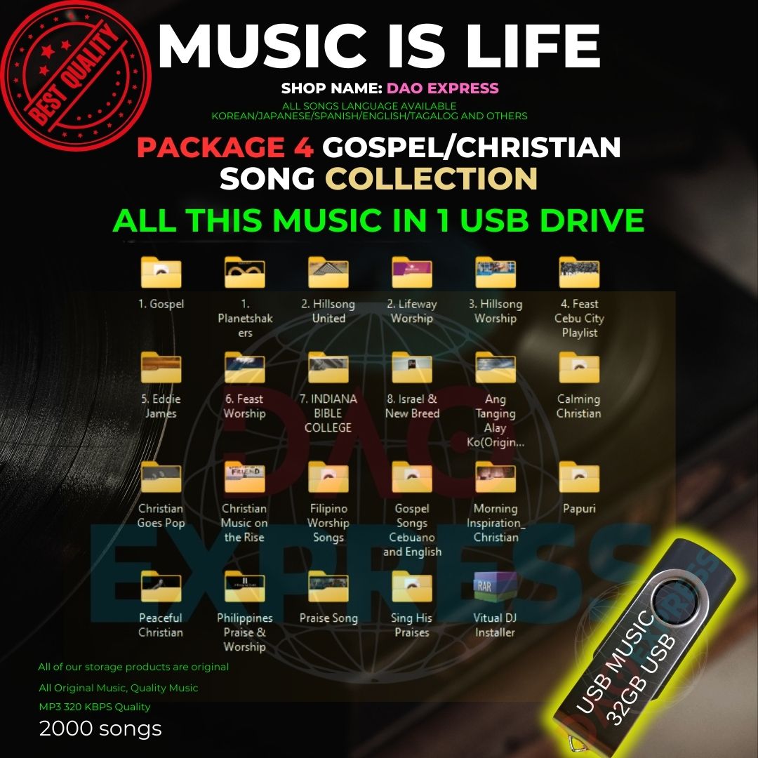 USB FLASHDRIVE May laman ng mga kanta Original 320 kbps Music Song ...