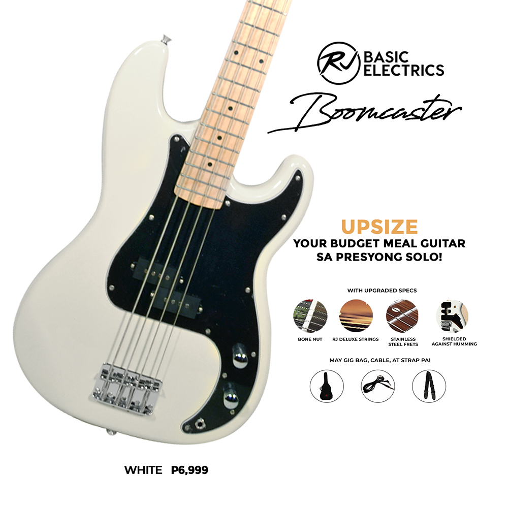 RJ Basic Electrics - Boomcaster Bass Guitar with Bag, Cable, Strap (Precision Bass) | Shopee ...