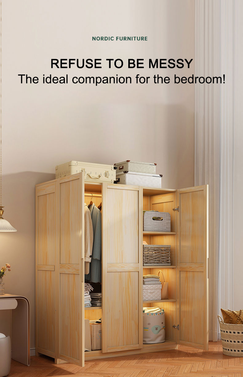 【5 year warranty 】Clothes Cabinet Simple Modern bedroom Wardrobe ...