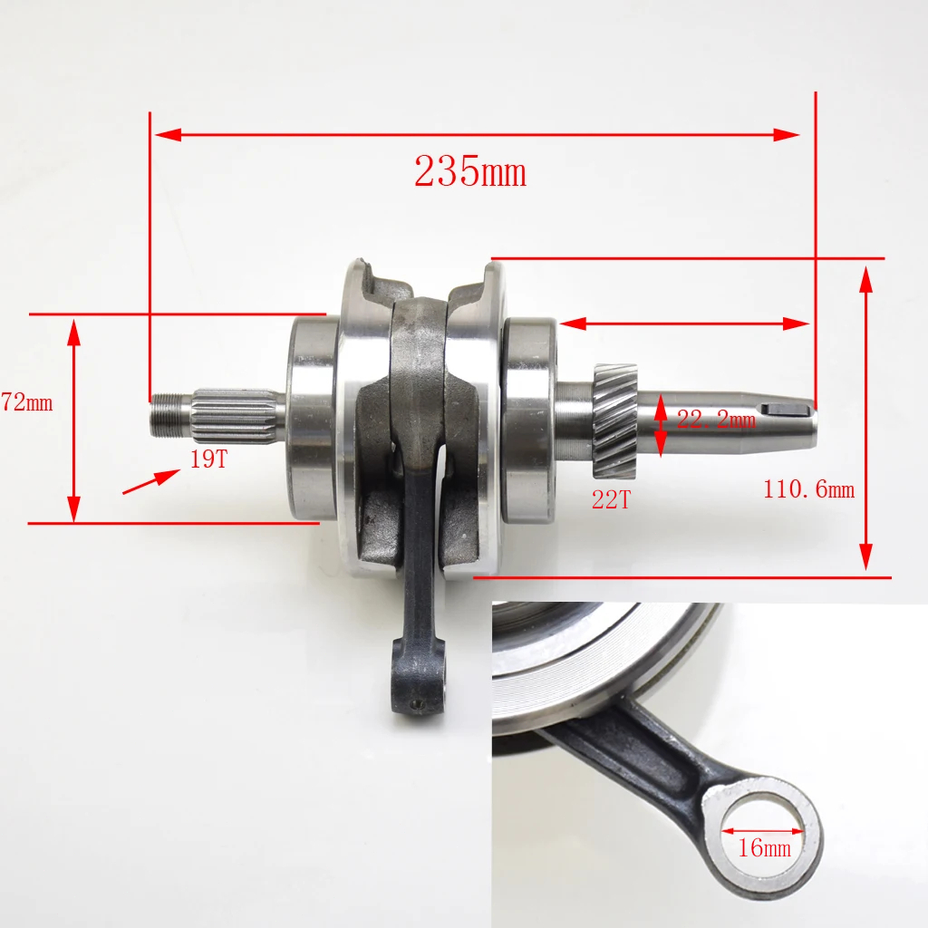 CG200 CG250 TMX155 Crankshaft Connecting Rod Assembly For Honda ...