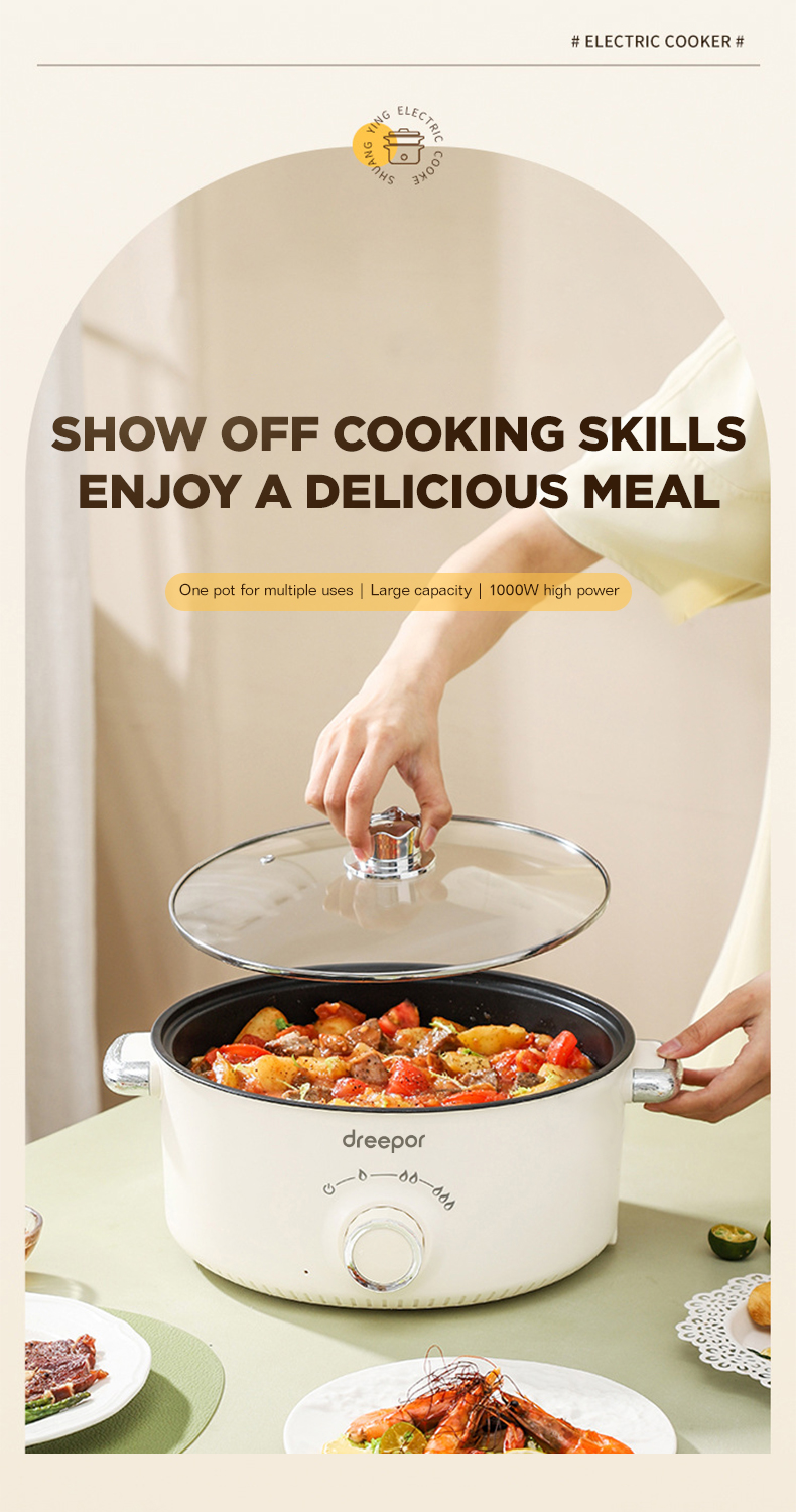 Dreepor Large Capacity Rice Cooker Multifunctional Electric Cooker Non ...