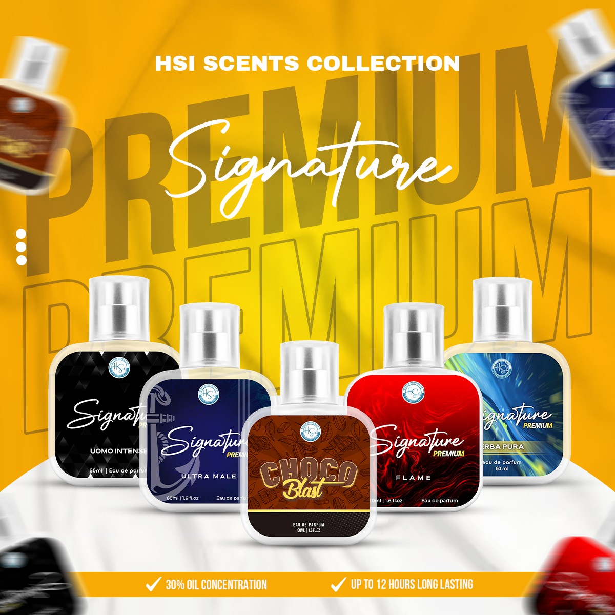 HSI Scents Collection Signature Premium Edition Complete List 30% Oil ...