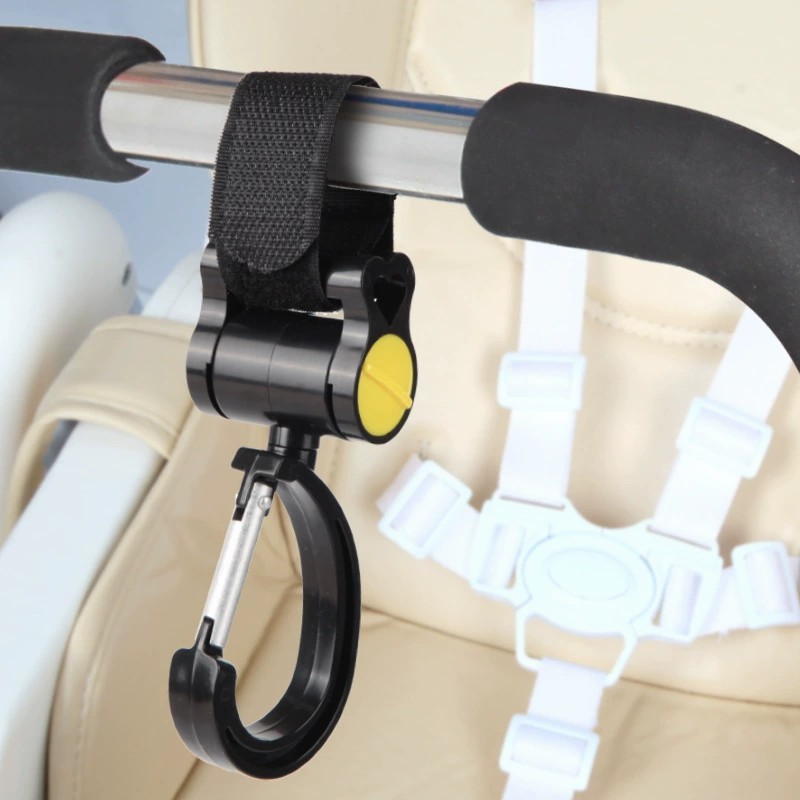 2PCS Baby Stroller Hooks Trolley Pram Hook Clips Rotate 360 Degree ...