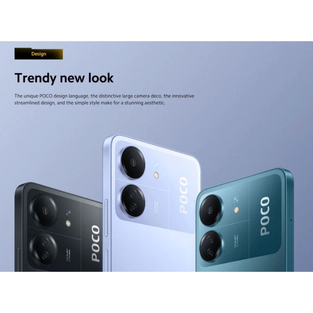 Xiaomi POCO C65 Smartphone | 6GB+128GB / 8GB+256GB | MediaTek Helio G85 | 6.74" 90Hz Display ...