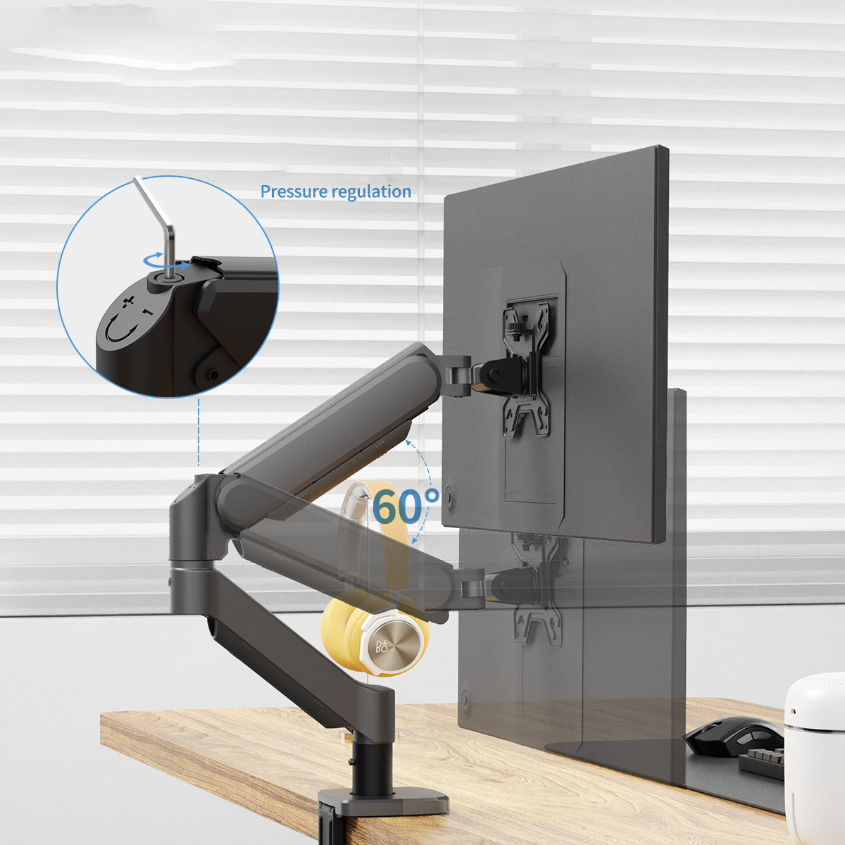 EXPOSE Monitor stand dual monitor mount for desk monitor riser portable ...