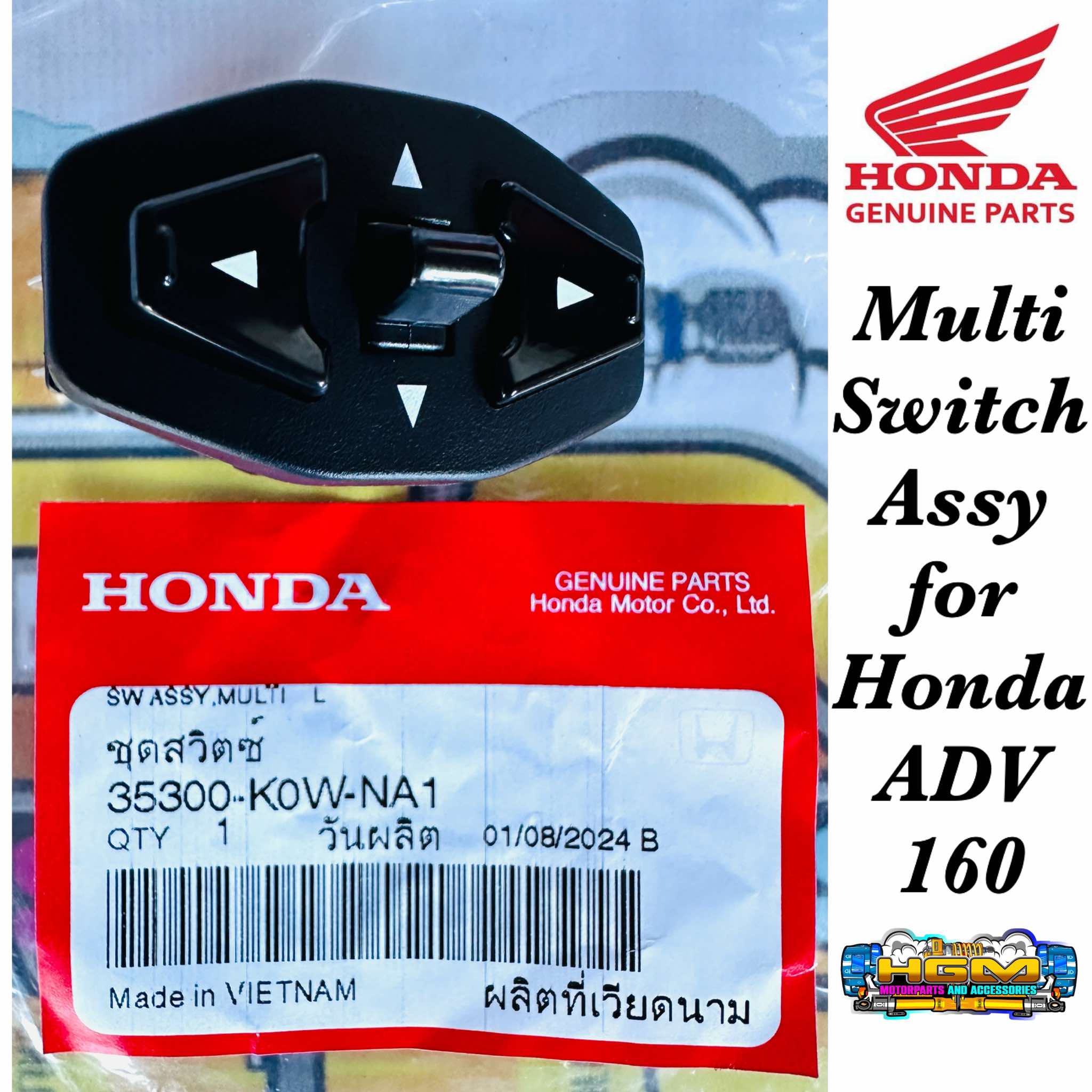 MULTI SWITCH ASSY FOR HONDA ADV 160 | HONDA GENUINE PARTS | 35300-K0W ...