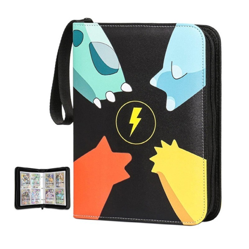 Pokémon Card Album Pokémon Game Card Book 4 Grid loose-leaf Card Pack ...