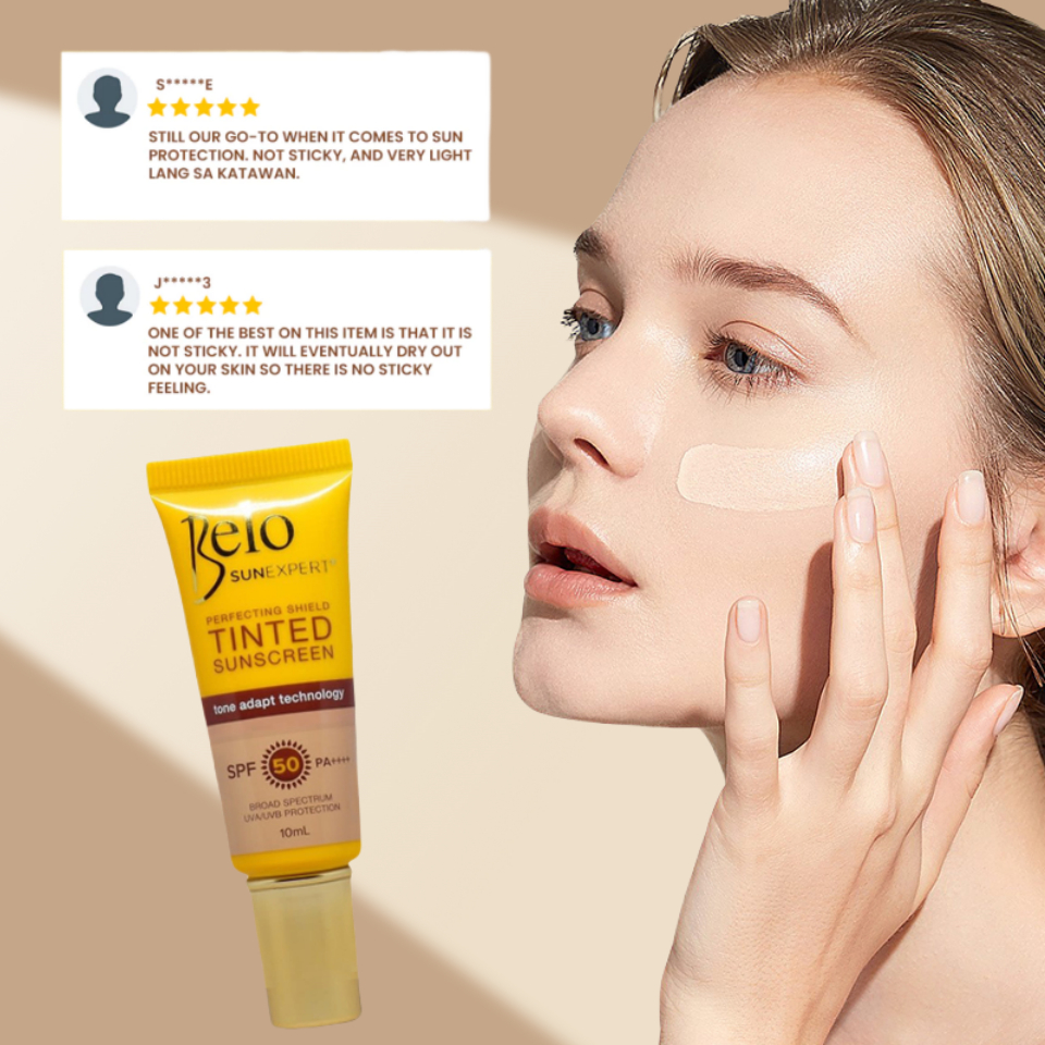 【Buy 1 Take 1 】 Belo Sunscreen Cream SPF50 10ml / Belo SunExpert Tinted ...