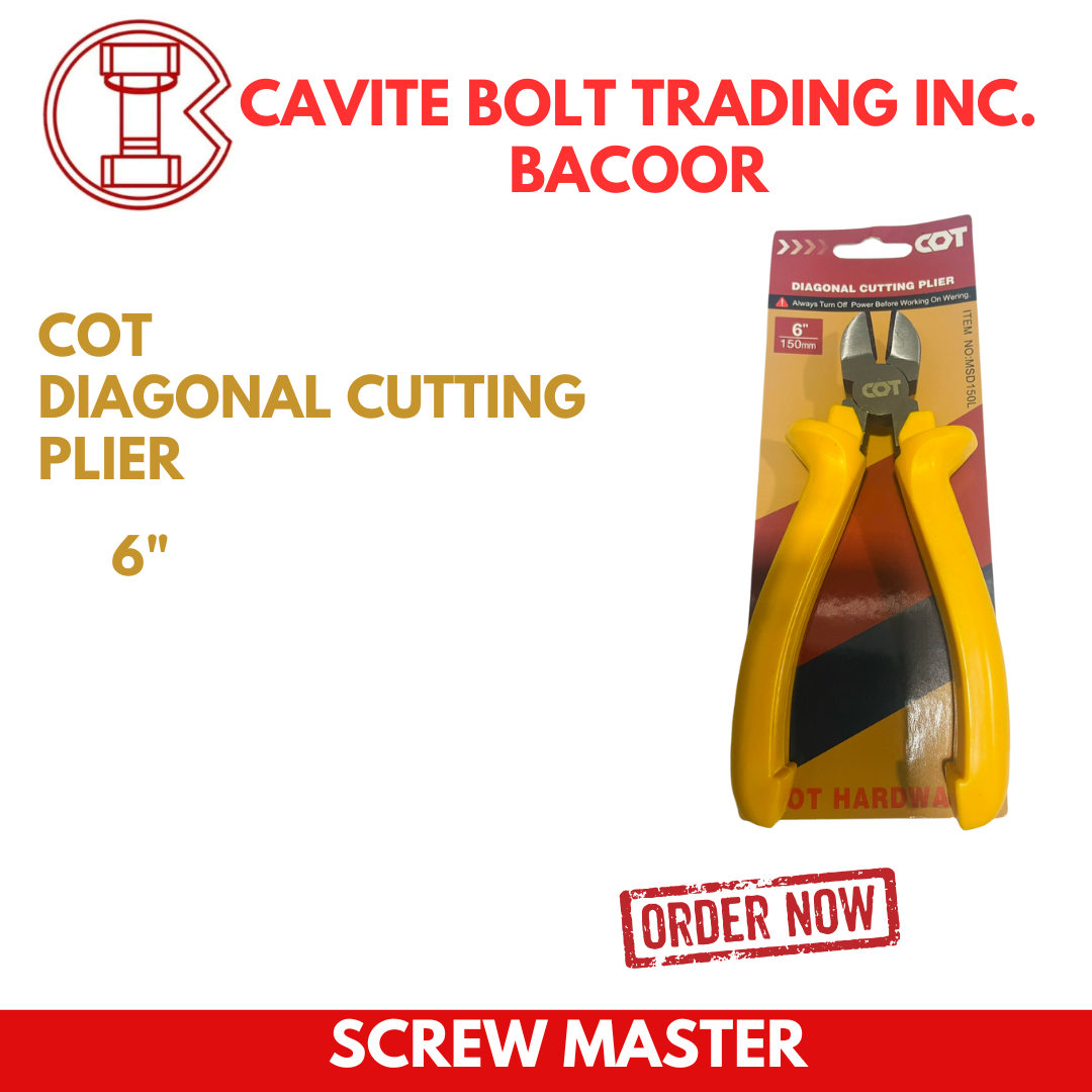 COT DIAGONAL CUTTING PLIER 6"-150MM | Shopee Philippines