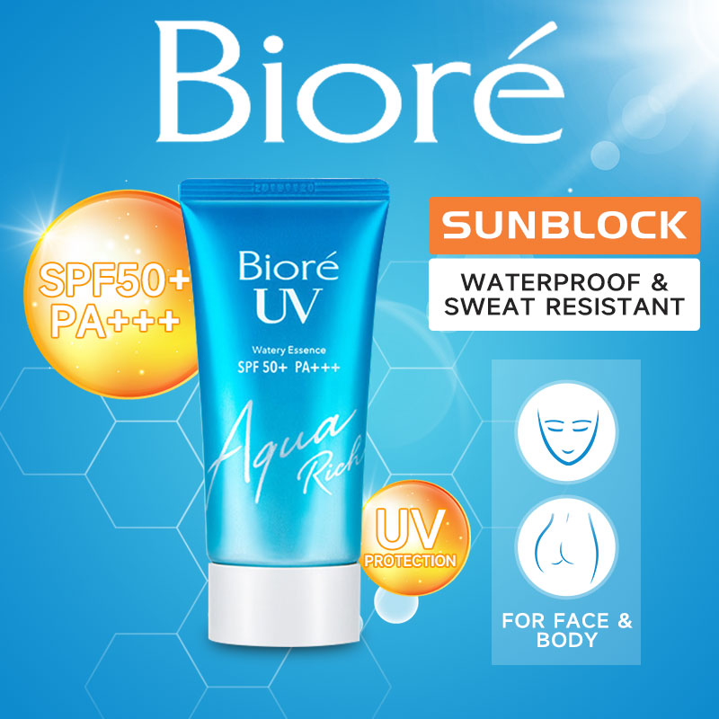 Biore UV Aqua Rich Watery Essence/Gel Sunscreen Rich Water SPF 50+ PA ...