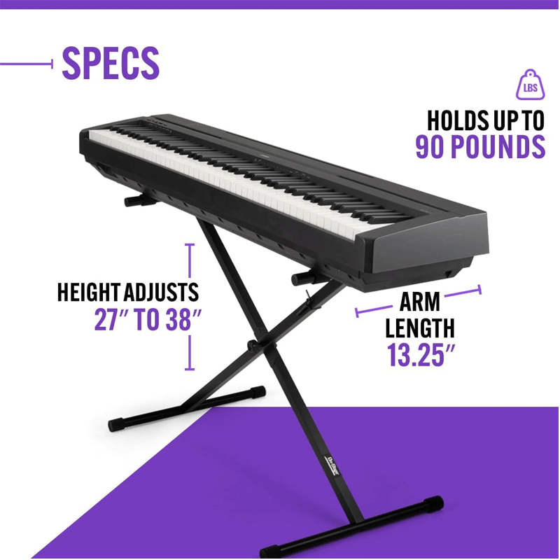 Keyboard Portable Stand X-type Folding Piano Keyboard Rack Metal Stand ...