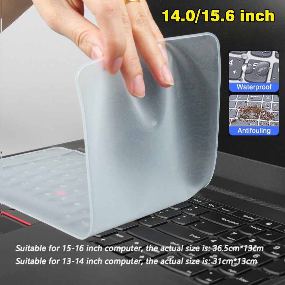 14.0/15.6 Inch Universal Silicone Keyboard Skin Protector Cover for ...