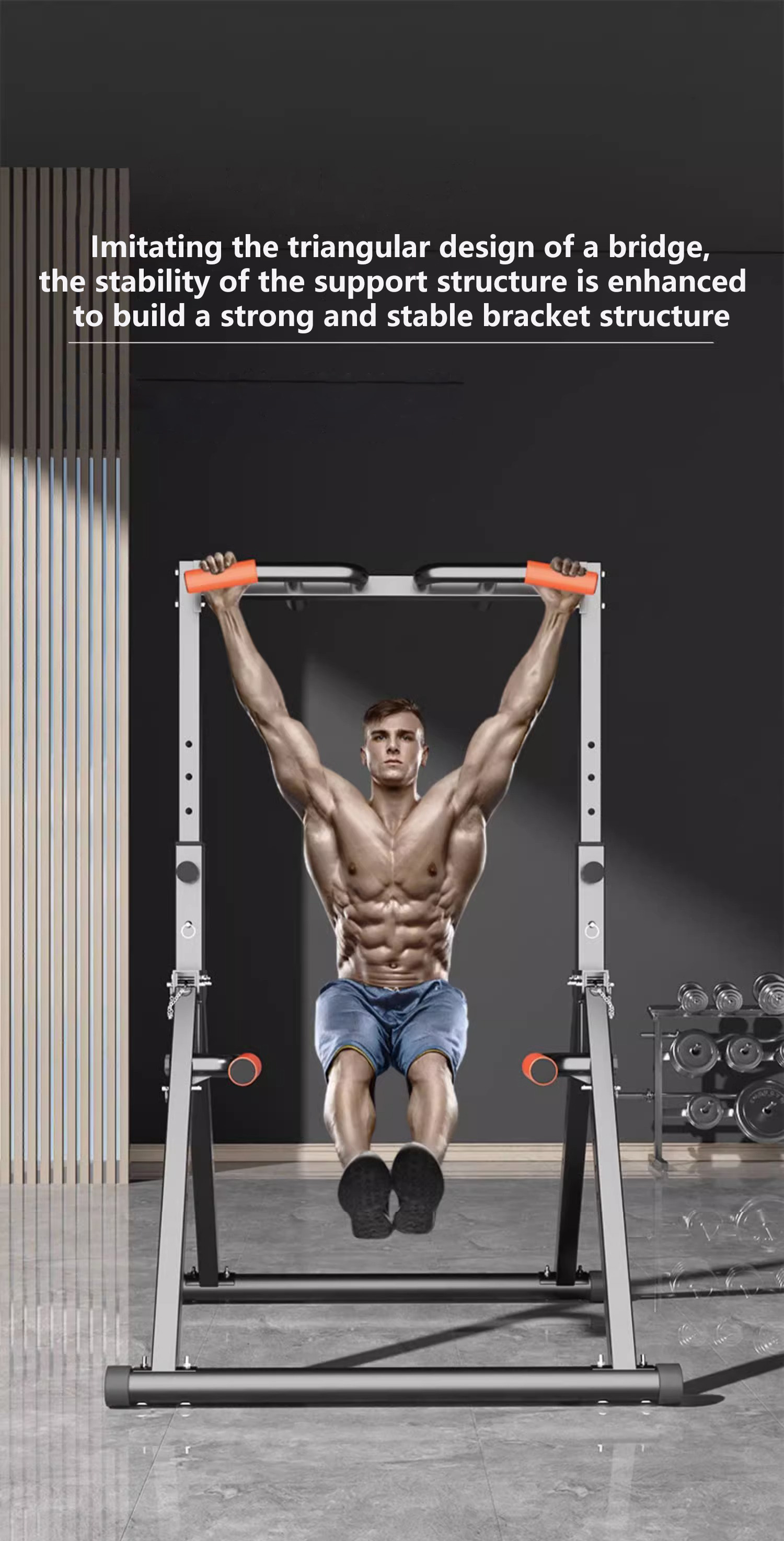 Folding Pull-up bar Indoor horizontal bar Home push-up bar stand Floor ...