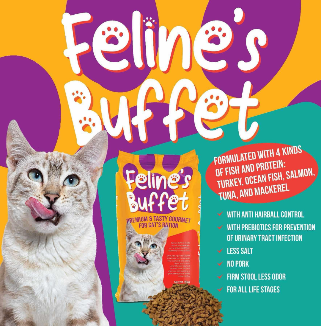 Feline's Buffet Premium Cat Food 1kg (repacked) | Shopee Philippines