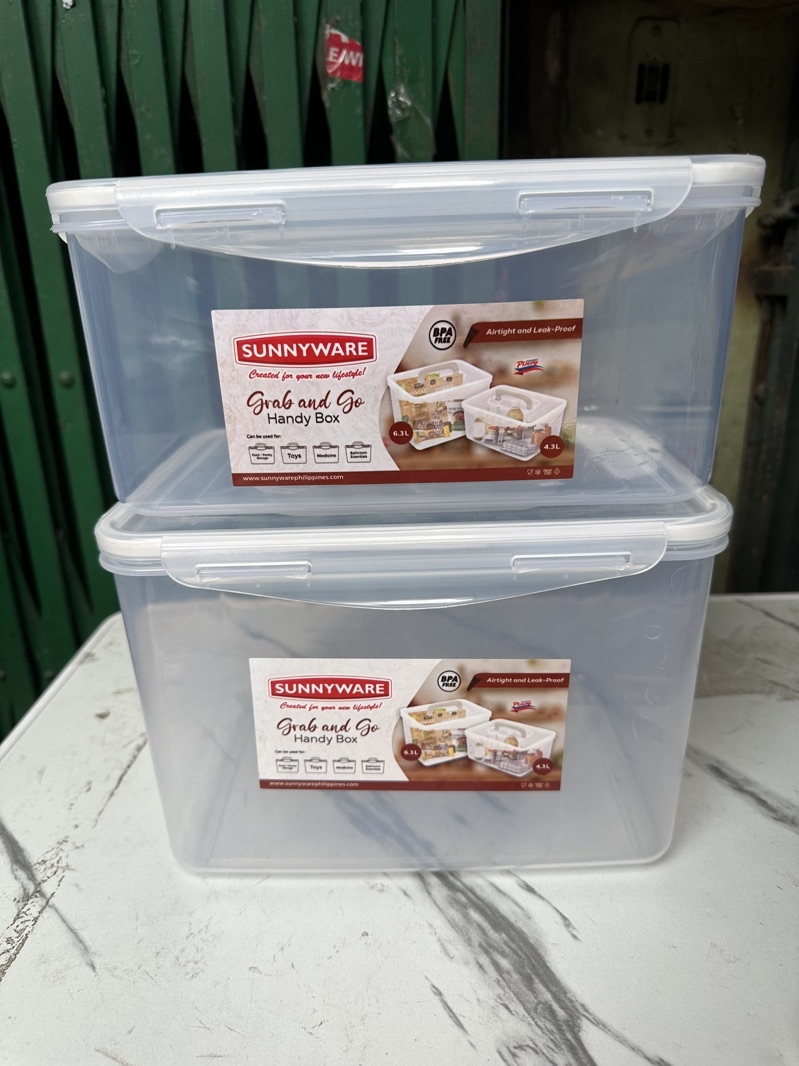 Sunnyware 616 Grab and Go Transparent Airtight Container with handle 4 ...