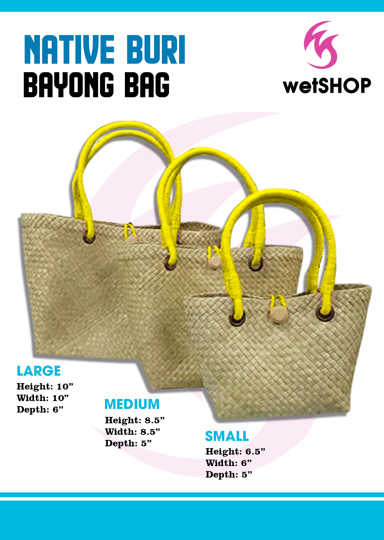 wetSHOP Native Buri Bayong Bag | Shopee Philippines