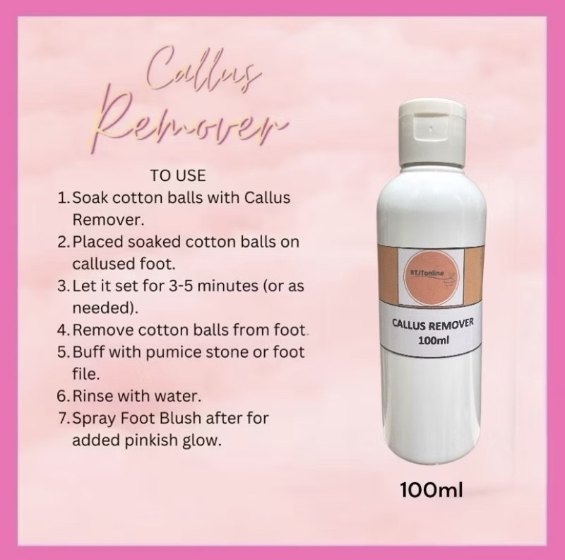 Basic Foot Care Regimen Foot File Callus Remover Foot Blush 100ml ...