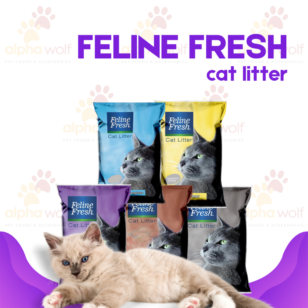 Feline Fresh Cat litter Sand Bentonite 10L | Shopee Philippines
