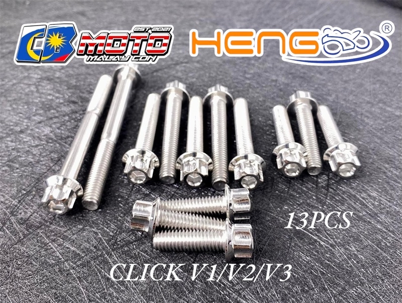 CNC CRANKCASE BOLTS FOR / RAIDER 150 FI & CARB / WAVE 125 / SNIPER 150 ...