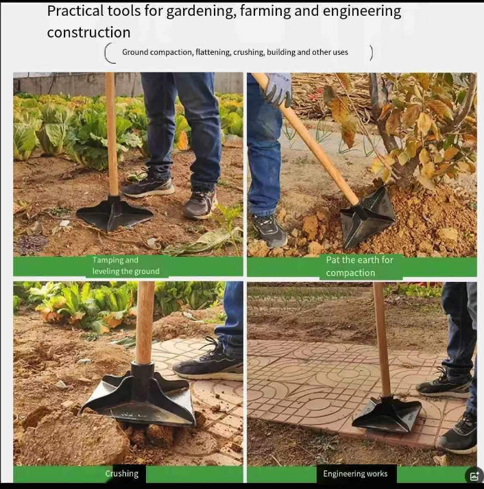 Earth Rammer Tamping Plate Tool Heavy-Duty Tamping Foundation ...