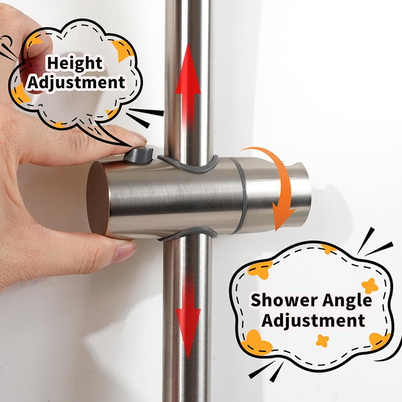 304 Stainless Steel Shower Lifting Rod Shower Set Adjustable Shower ...