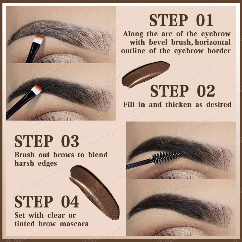 4 Colors Eyebrow Enhancers Gel Women Natural Liquid Dyeing Brow ...
