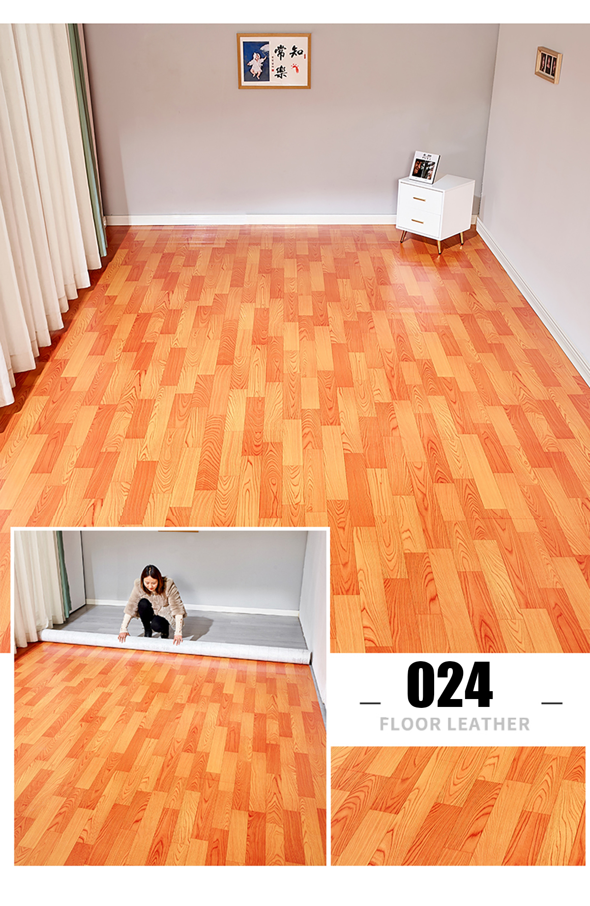 2026 New 200CM*1000CM 20 times thick vinyl base mat linoleum rubber ...