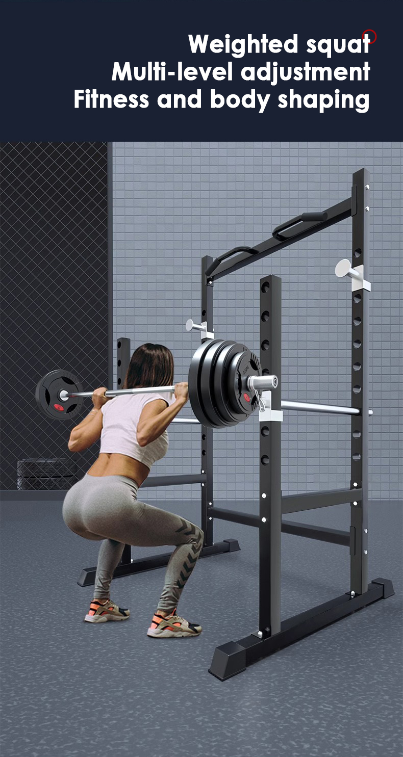 Frame squat rack Weight bench Bench press Barbell rack Pull-up bar ...