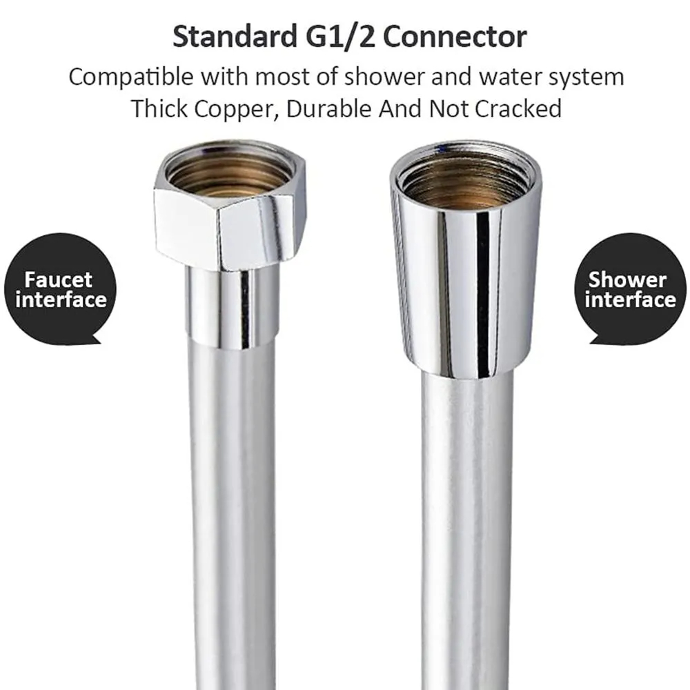 Shower Tube Shower Hose High Pressure Flexible Shower Water Head Tube ...