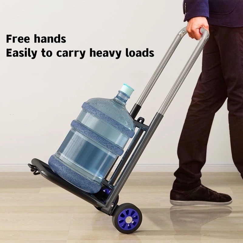 Trolley Cart Metal Push Cart Multifunctional Grocery Cart Wheel Trolley ...