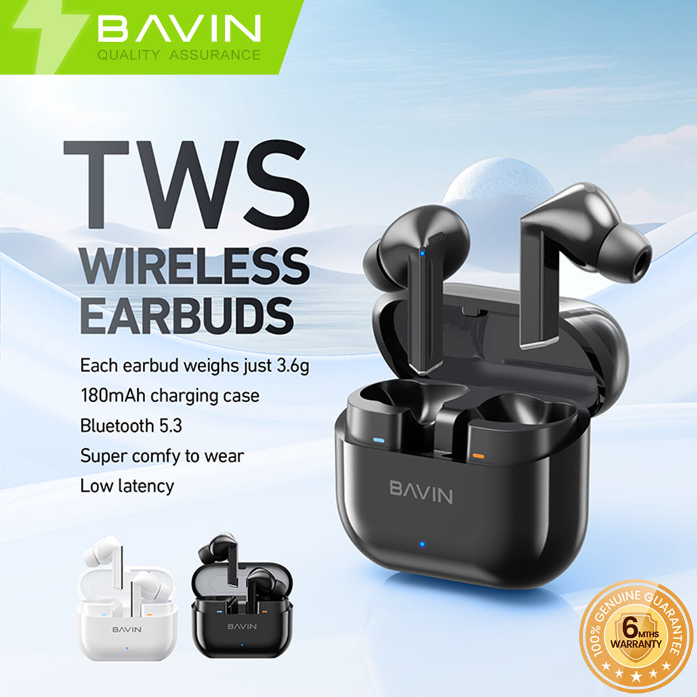 BAVIN BA99 TWS Bluetooth Wireless Earbuds Hi-Res Audio & Ultra-Clear ...