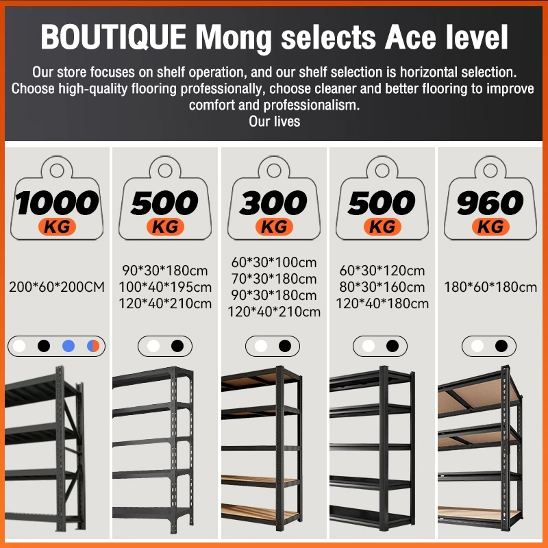 Passion 200*180 Metal Rack Steel Rack 6/5 Layer Shelf Boltless ...