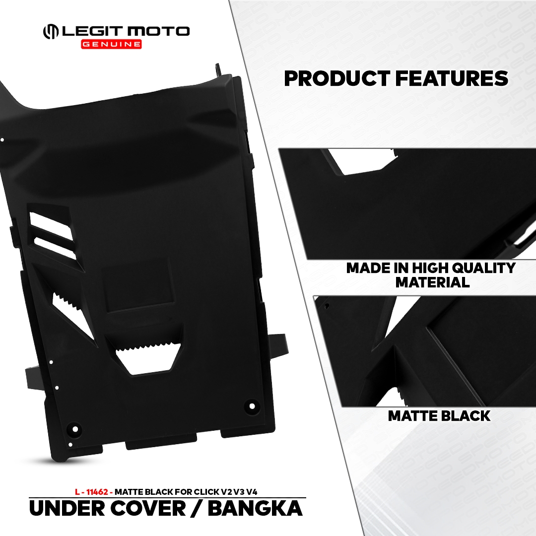 LEGITMOTO HONDA CLICK V2 / V3 /V4 UNDER COVER BANGKA MATTE BLACK ABS ...