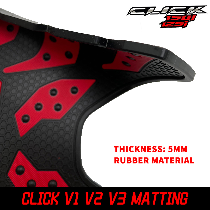 HONDA Click Rubber Footboard Matting 125i /150i With Bolts and Nuts Mat ...