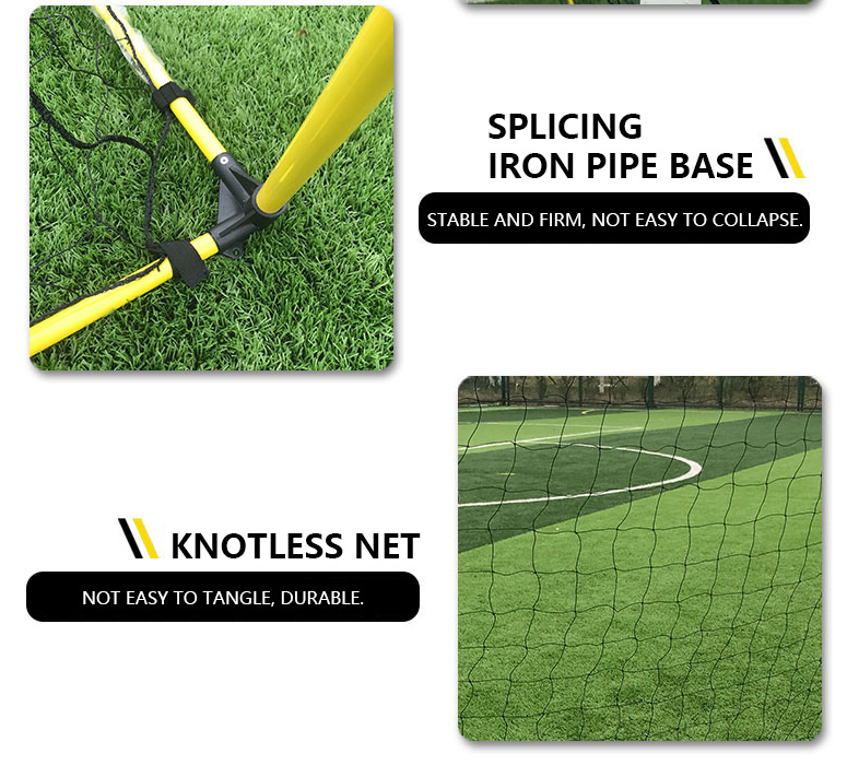 Folding football goal post portable outdoor football training goal net ...
