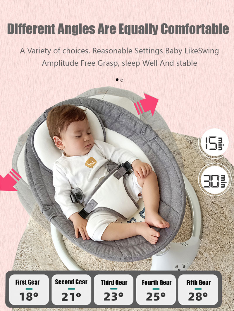 Rabbit Baby Swing Rocker Cradle Electric Adjustable Rocking Chair For ...