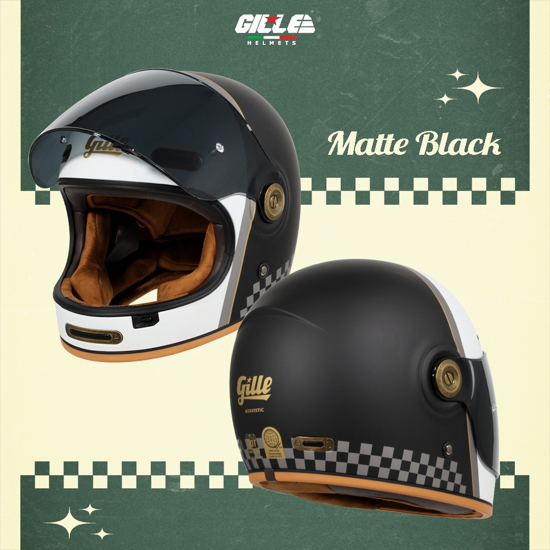 GILLE 898 ATAVISTIC Classic Helmet For Motorcycle Helmet Full Face ...