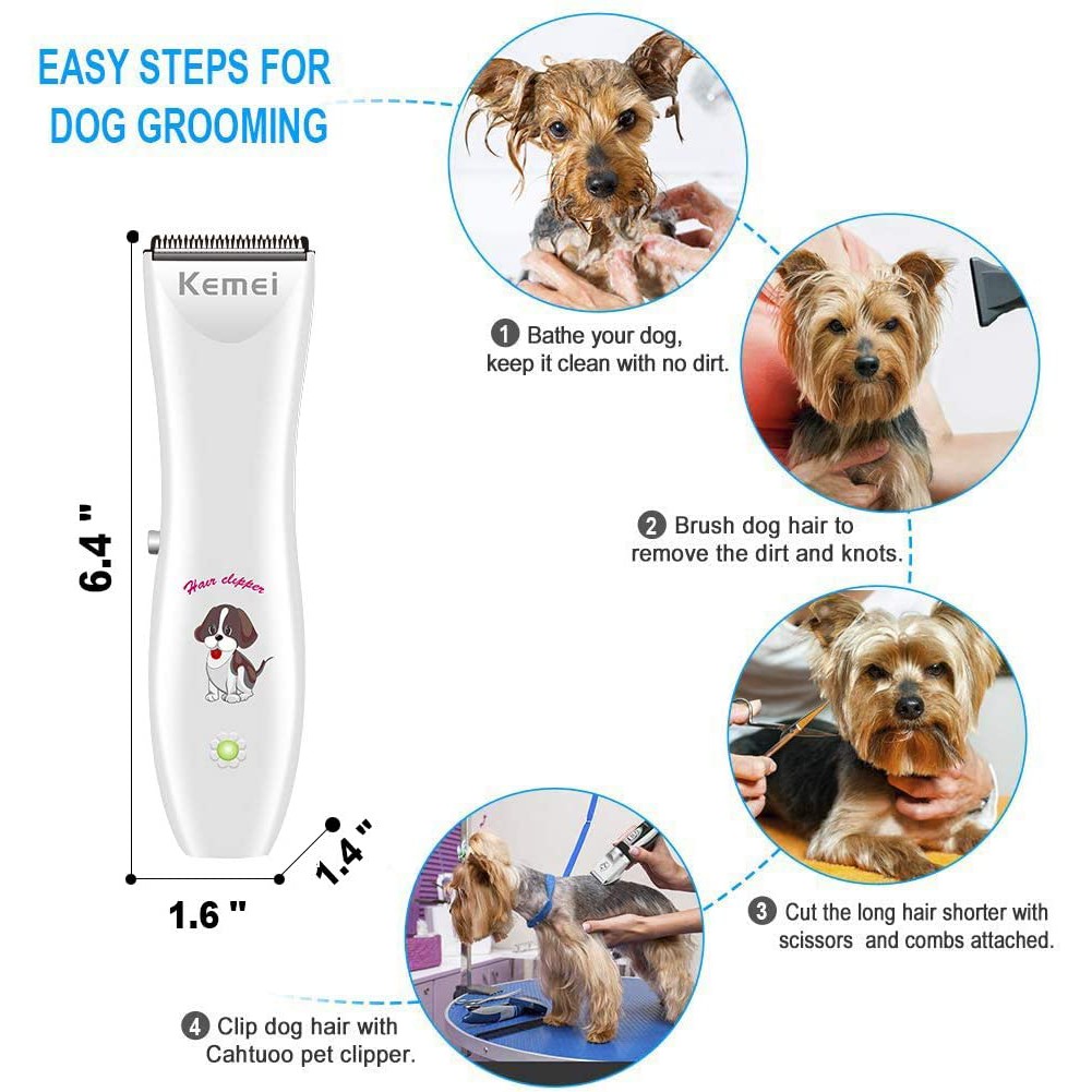 KemeI Electric Razor For Dogs/Cats Hair Clipper Reachageable Trimmer ...