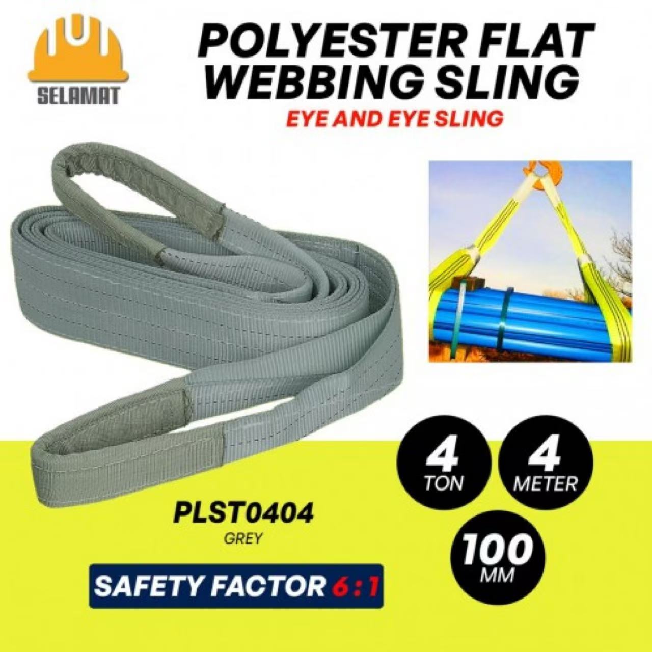 4T*4M Webbing Sling Heavy Duty Flat Web sling Flat Type Heavy Duty ...